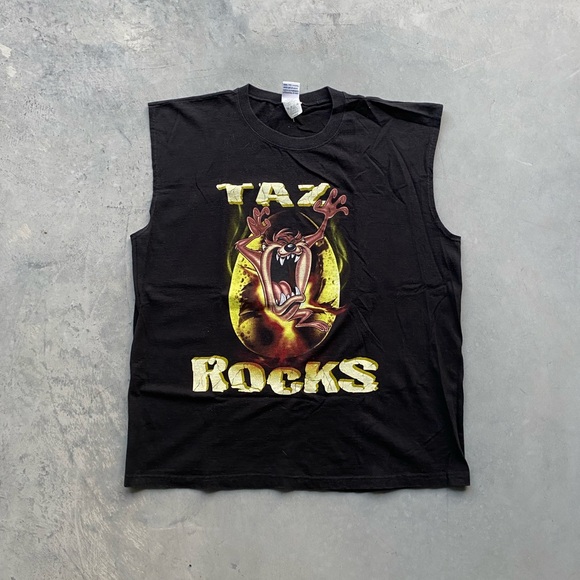 Warner Bros. | Shirts | Vintage Looney Tunes Taz Cartoon Tank Top ...